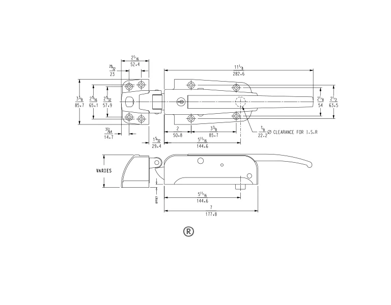 KASON® 0056 Safeguard® Latch ( Cylinder Locking Body , Heavy Spring ...